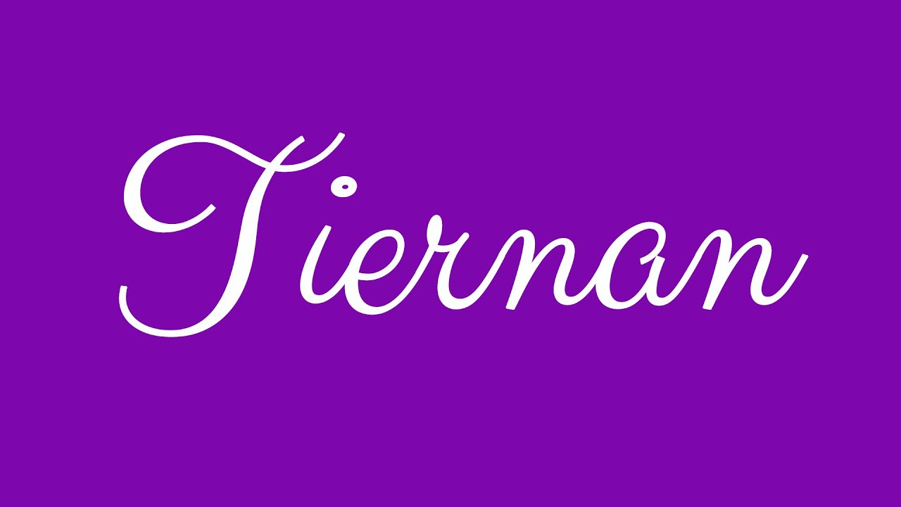 Learn how to Sign the Name Tiernan Stylishly in Cursive Writing - YouTube