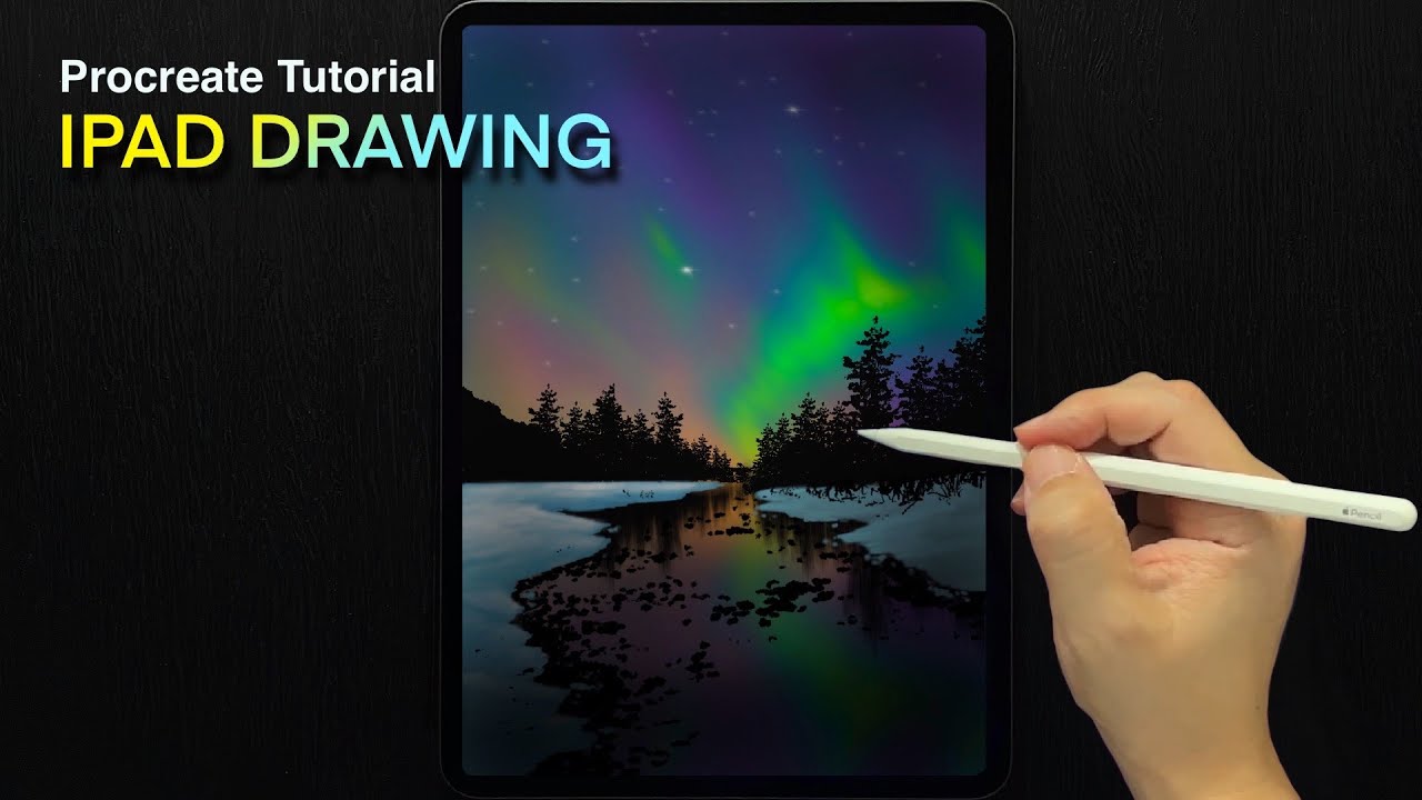 IPAD Drawing Tutorial / Northern Lights - YouTube