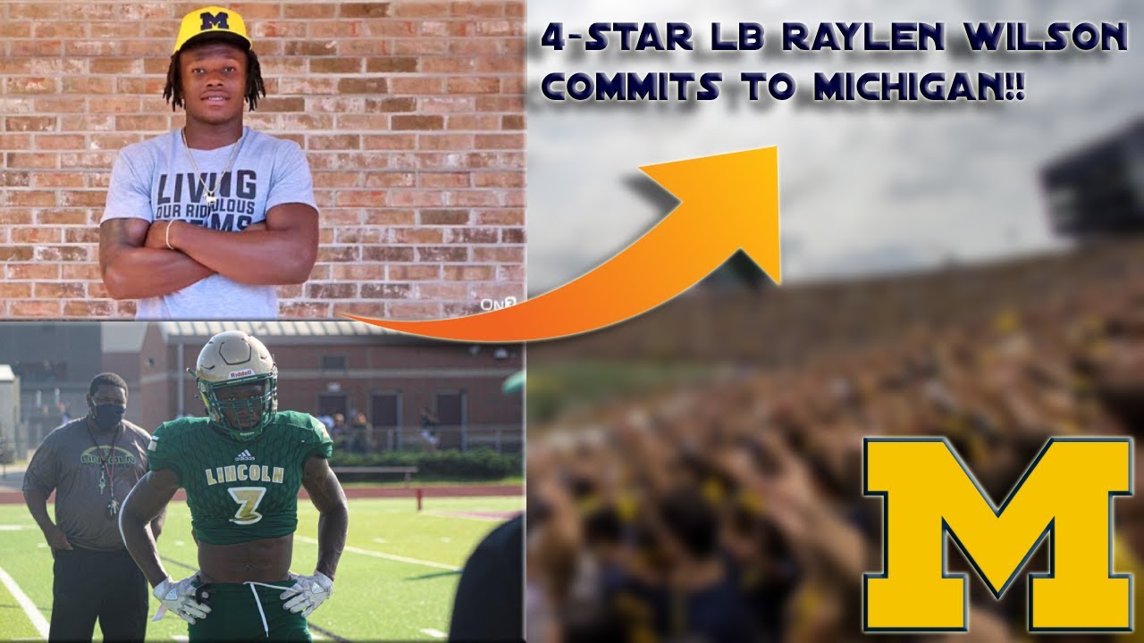 Michigan picks up HUGE commitment from 4-star LB Raylen Wilson!! - YouTube