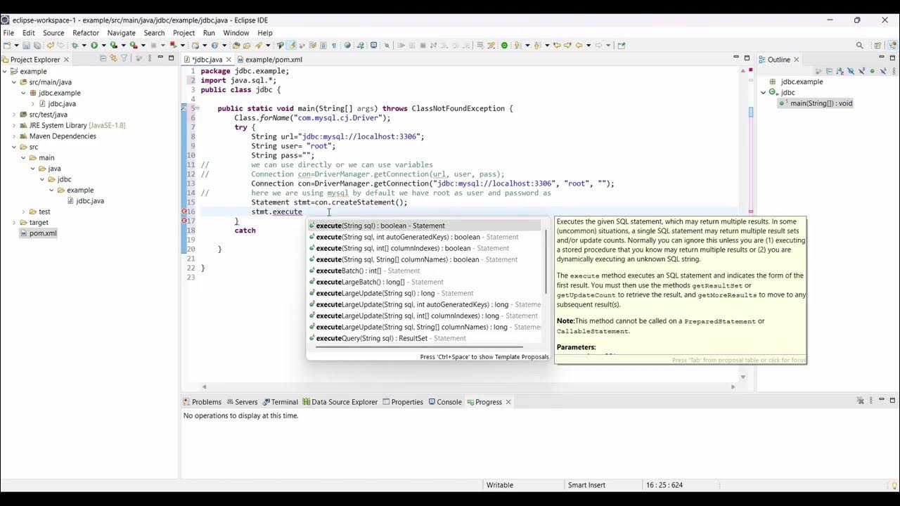 Steps to connect database using java | JDBC - YouTube