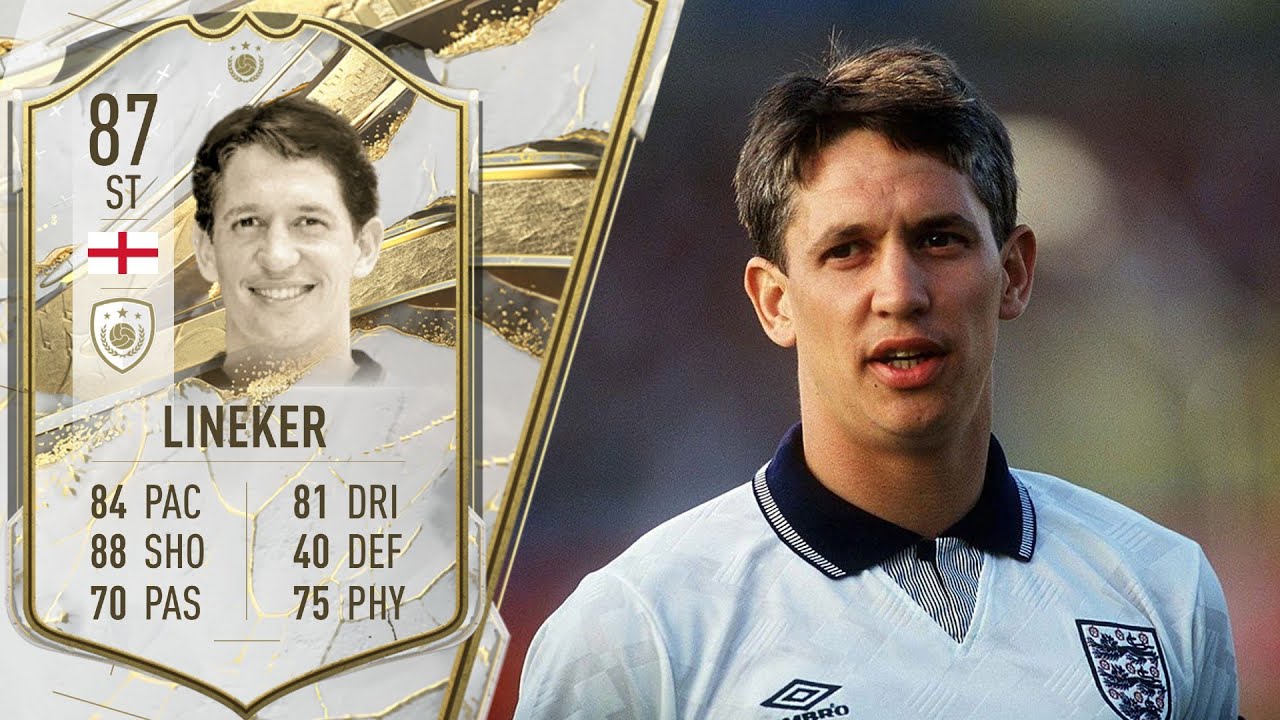 87 GARY LINEKER BASE ICON PLAYER REVIEW FIFA 23 - YouTube