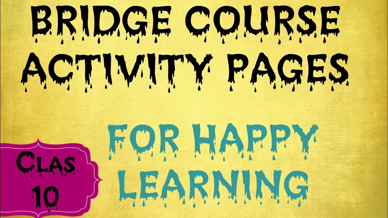 Class 10 Bridge course activity page 2 and 3 - YouTube