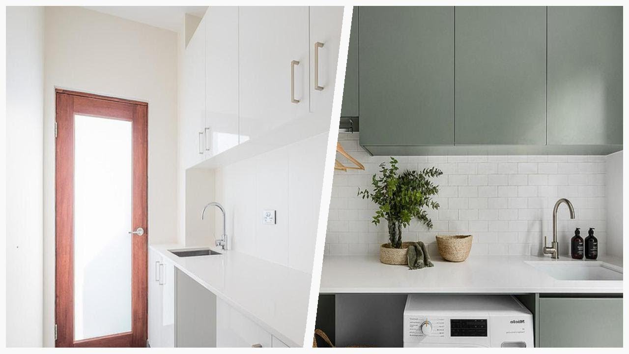 75 Laundry Room With Limestone Countertops And Zinc Countertops Design ...