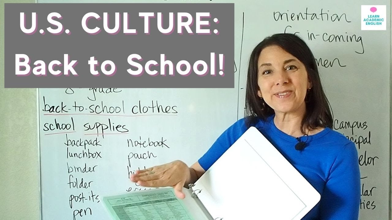 U.S. SCHOOL CULTURE: Learn about Back-to-School time with me! - YouTube