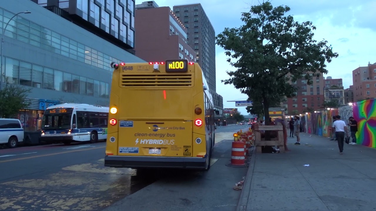 NYC Bus: East Harlem bound LFS Gen-4 HEV 9648 M100 at 125 St/Lexington ...
