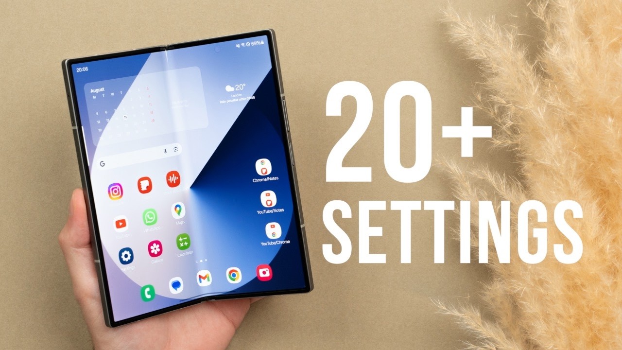 Samsung Z Fold 6 - 20 Settings You NEED To Change Immediately! - YouTube
