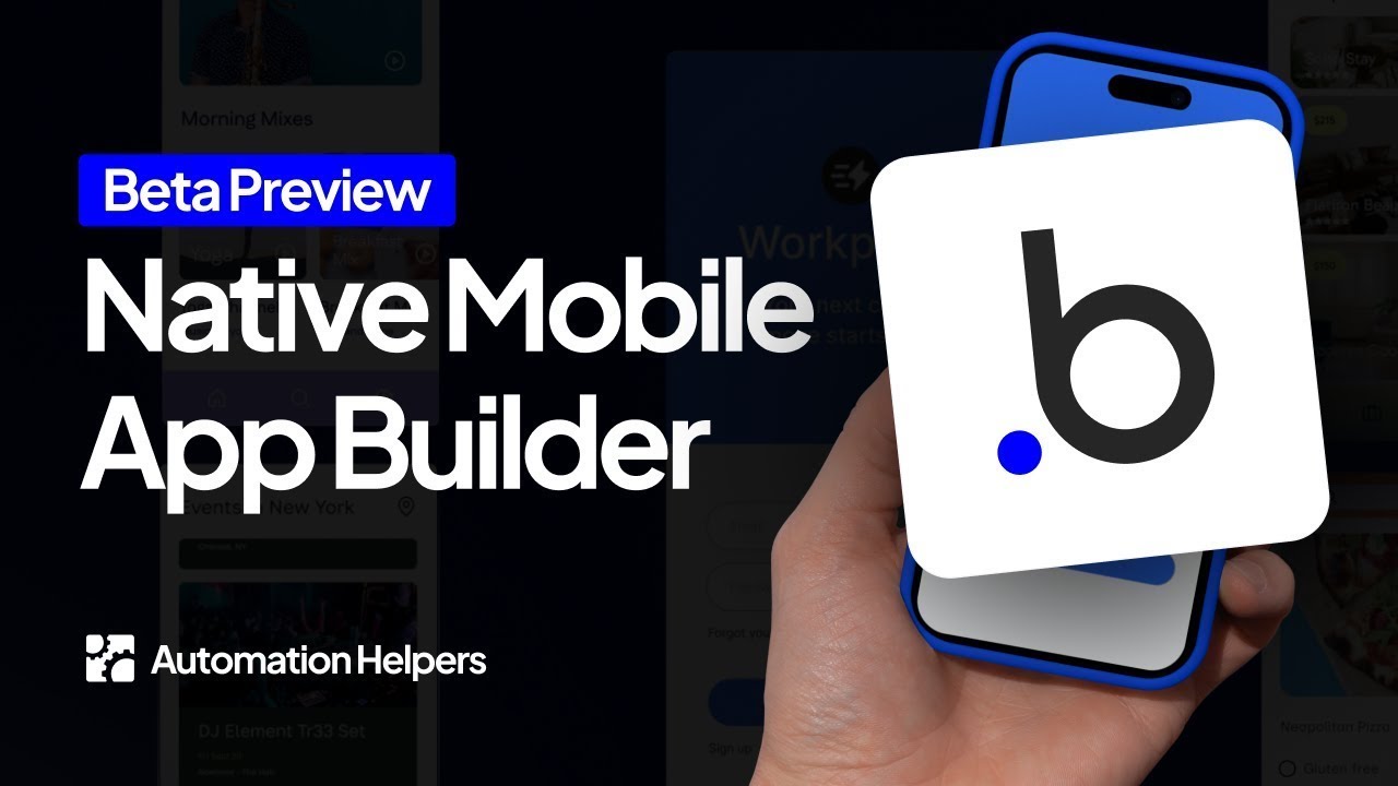 NEW Bubble Native Mobile App Builder [Must Watch] - YouTube