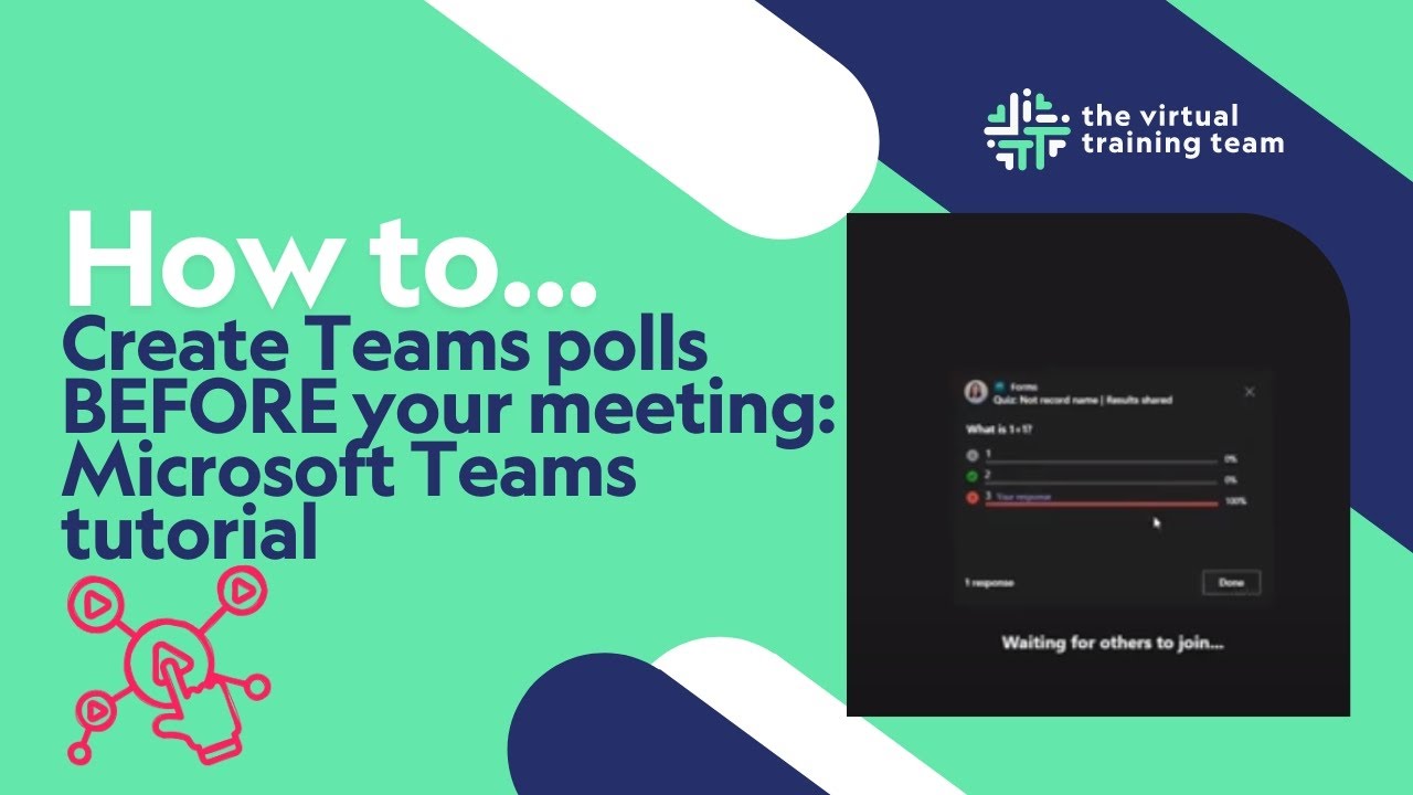 How to create a Microsoft teams polls BEFORE your meeting- walkthrough - YouTube