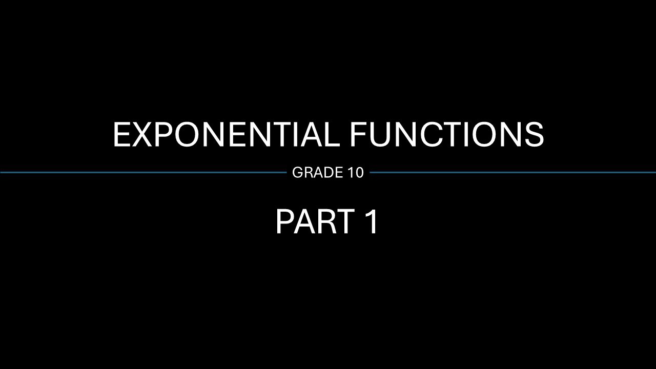Exponential Functions Explained - YouTube