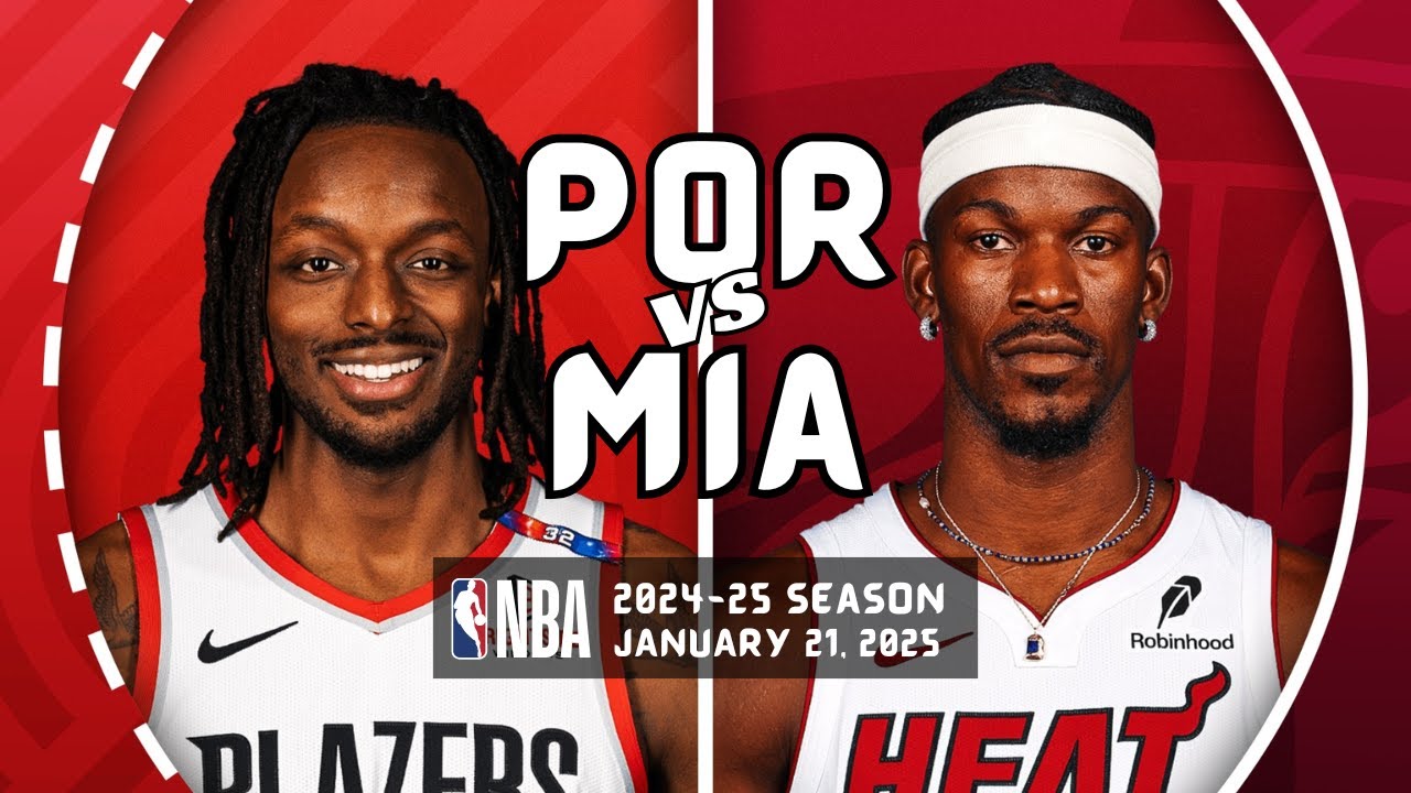 PORTLAND TRAIL BLAZERS vs MIAMI HEAT | FULL GAME HIGHLIGHTS | January ...