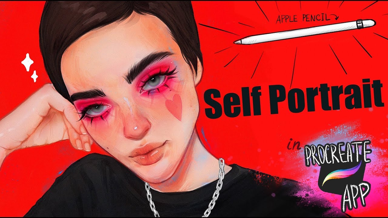 Self Portrait in Procreate app. Bluesssatan. IPAD PRO+Apple Pencil ...