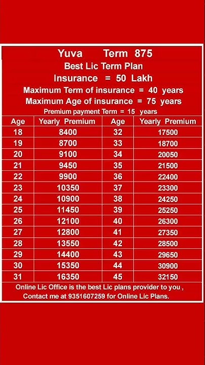 Lic Term insurance 875 - YouTube