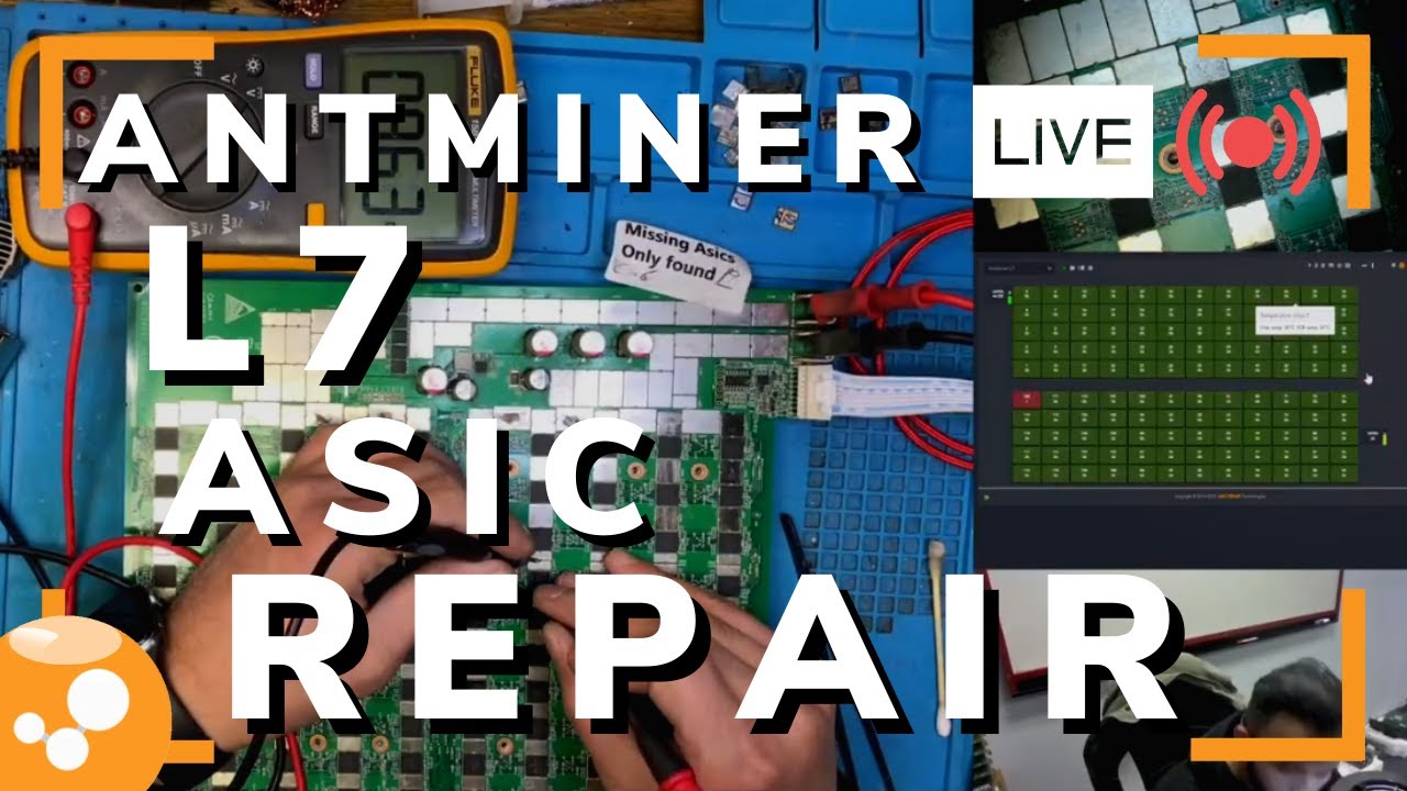 Antminer L7 Hashboard Repair - Bitcoin ASIC Miner Repair LIVE - 039 ...