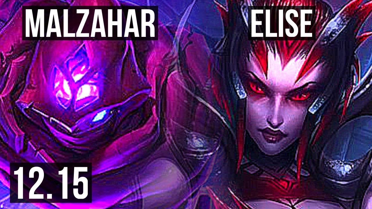MALZAHAR vs ELISE (TOP) | 8/1/10, 1.5M mastery | KR Diamond | 12.15 - YouTube