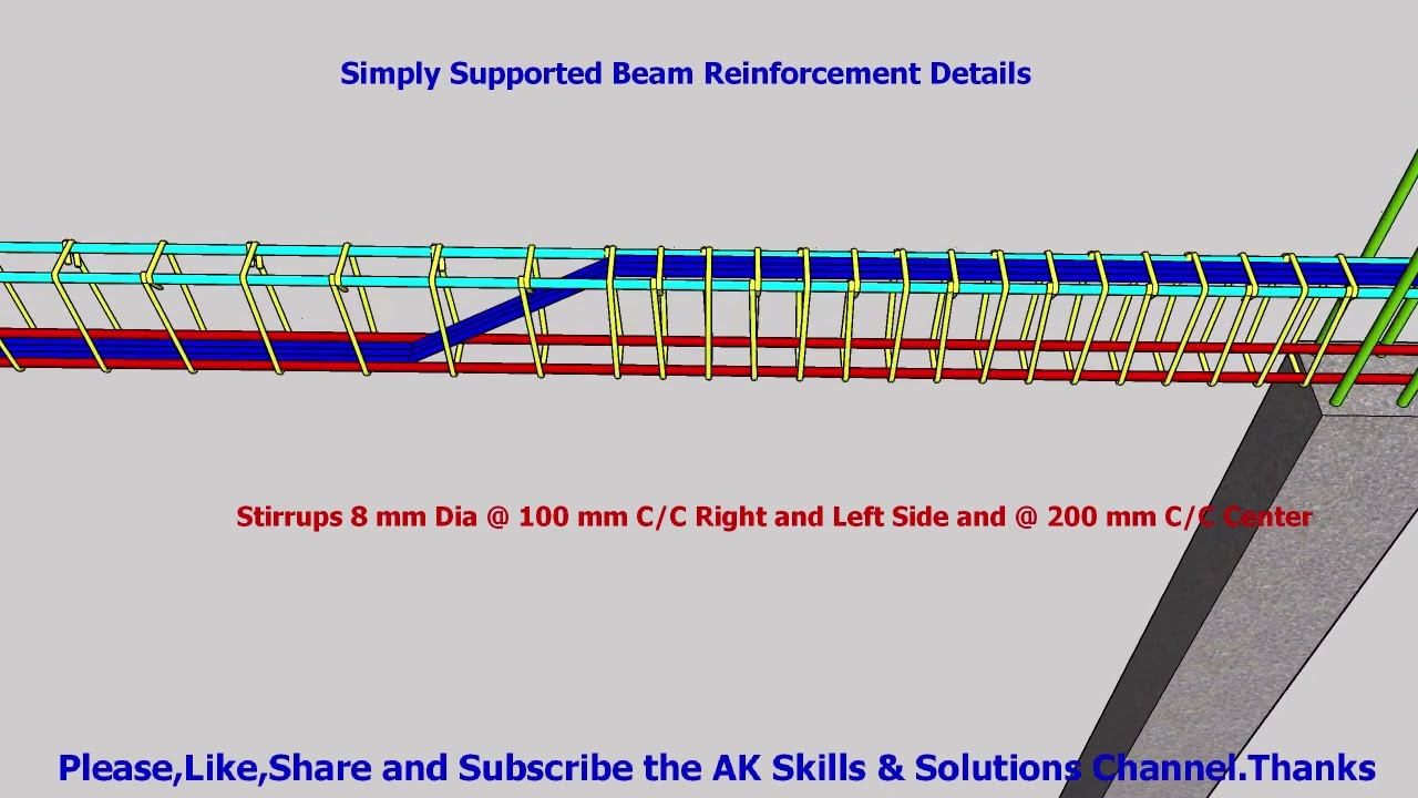 Simply Supported Beam Details - YouTube