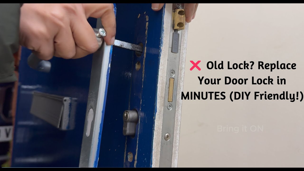 Door lock replacing | How to Replace Your Front Door Lock | DIY Main ...