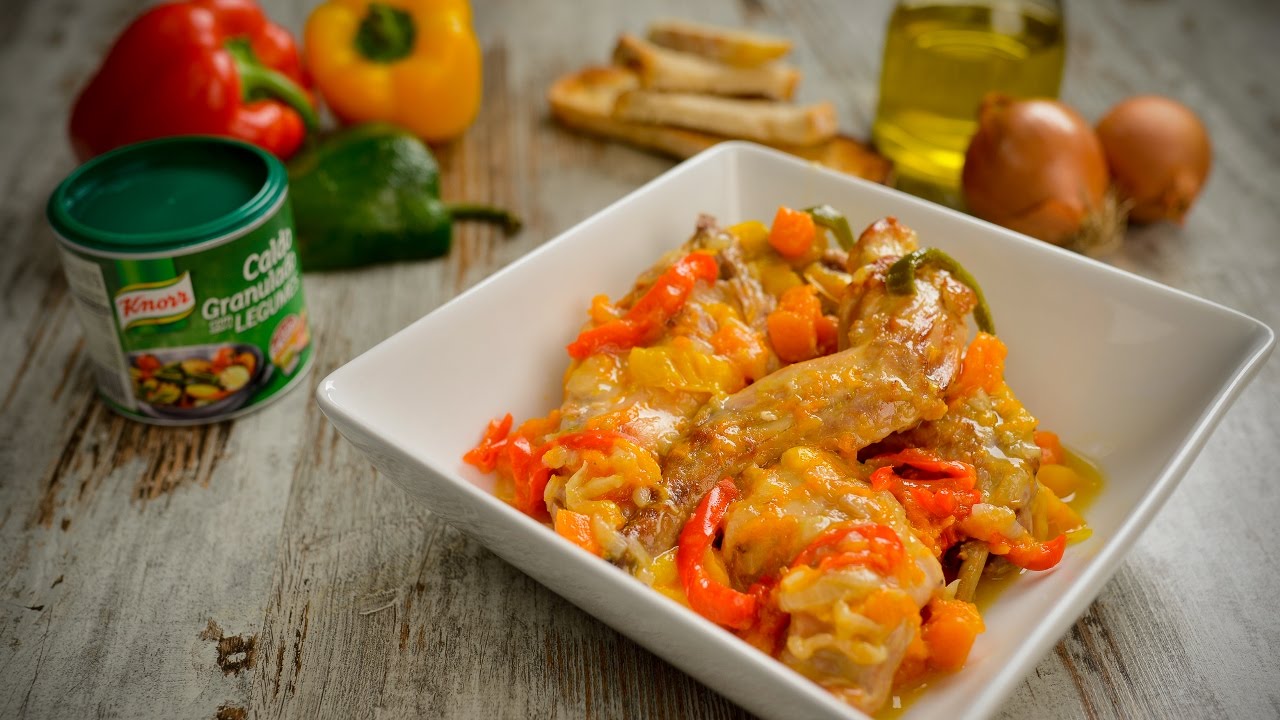 Coelho Estufado com 3 Pimentos - Receitas de Carne - Knorr - YouTube