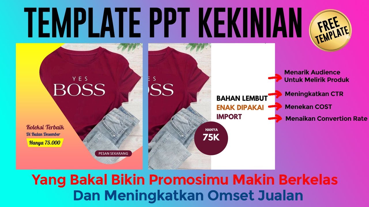 Template Powerpoint KEKINIAN untuk Promosikan Bisnis di Media sosial ...