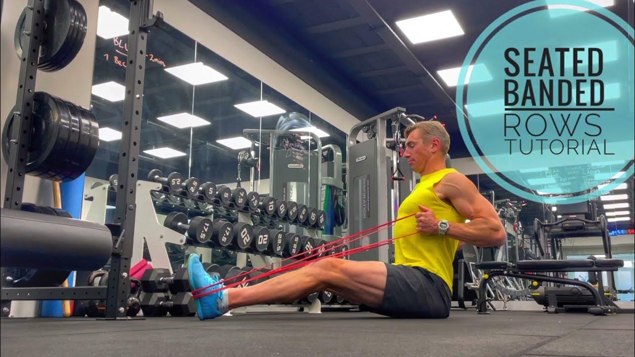 Seated banded rows tutorial - YouTube