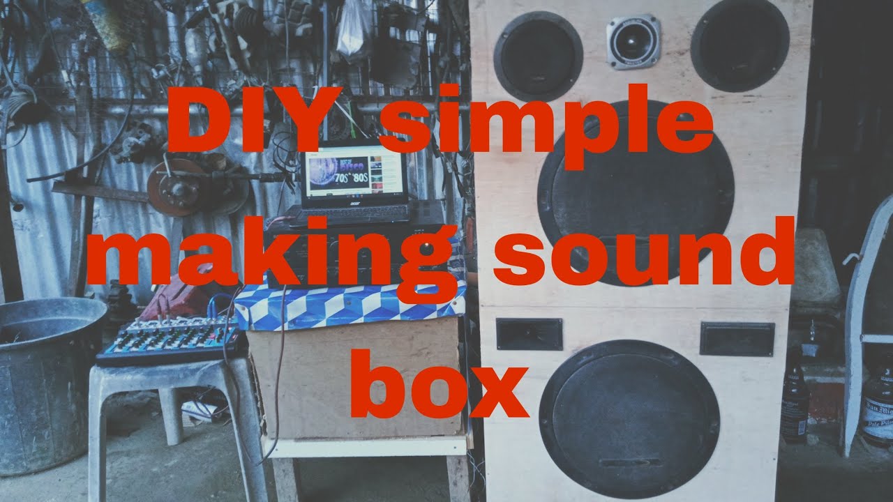DIY, simple making sound box 300 watts targa. with background DISCO ...