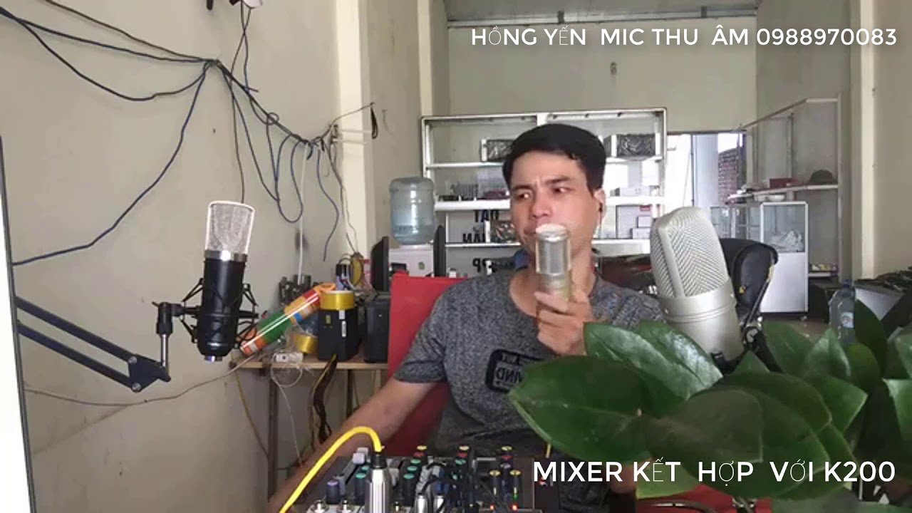 MIXER F4 KẾT HỢP VỚI MIC K200 CHO CHẤT ÂM QUÁ TUYỆT VỜI LH 0988970083 ...