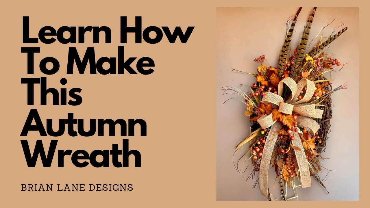 How to make an Autumn Wreath, Fall Wreath tutorial, Fall Home Decor ...