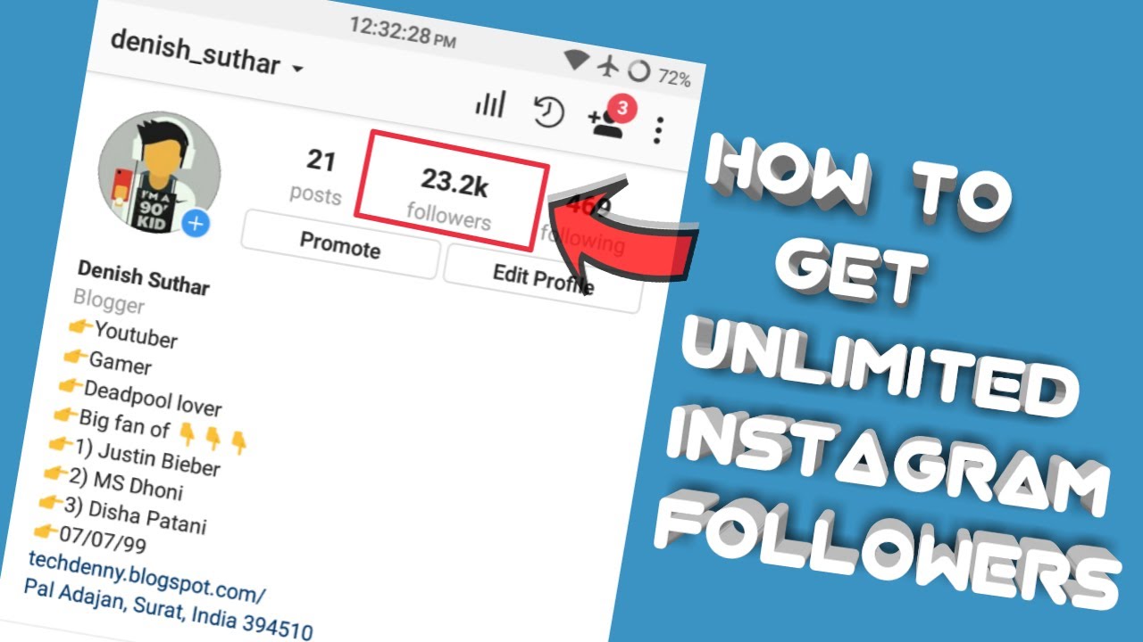 How to increase instagram followers || Get unlimited instagram ...
