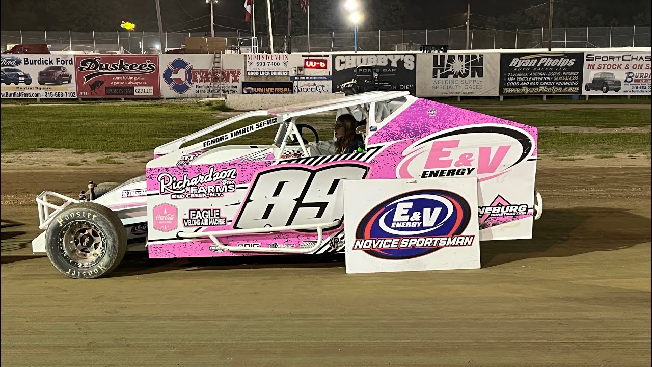 6-7-25 #89 Belle Hogan at Fulton Speedway - hot laps - heat 4th place ...