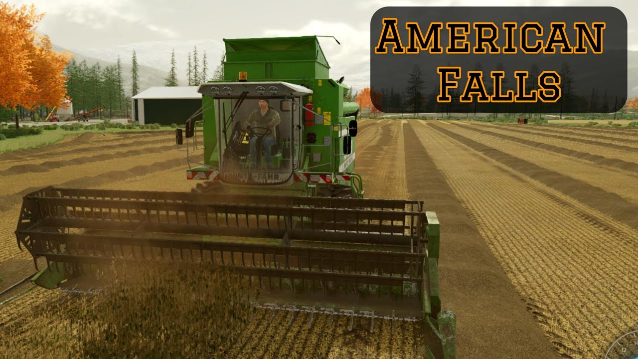 Time To Harvest Our Big Soybean Field #98 | American Falls | FS22 ...