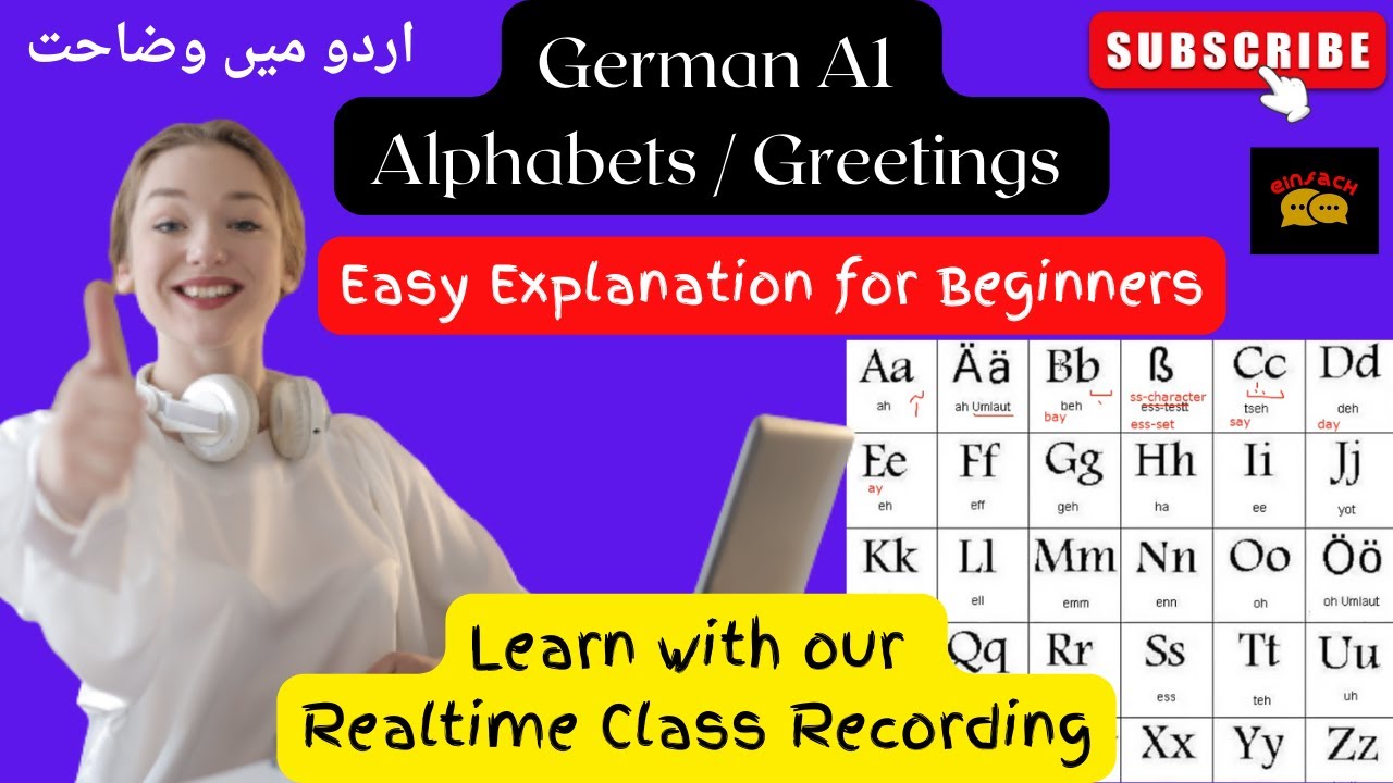 German A1 Alphabets I Greetings - YouTube