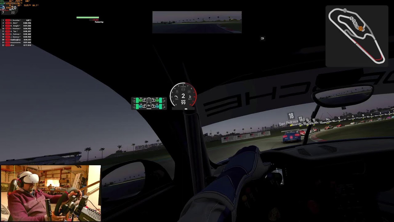 AMS2 v1.6 update motion sim triple 55" live stream - YouTube