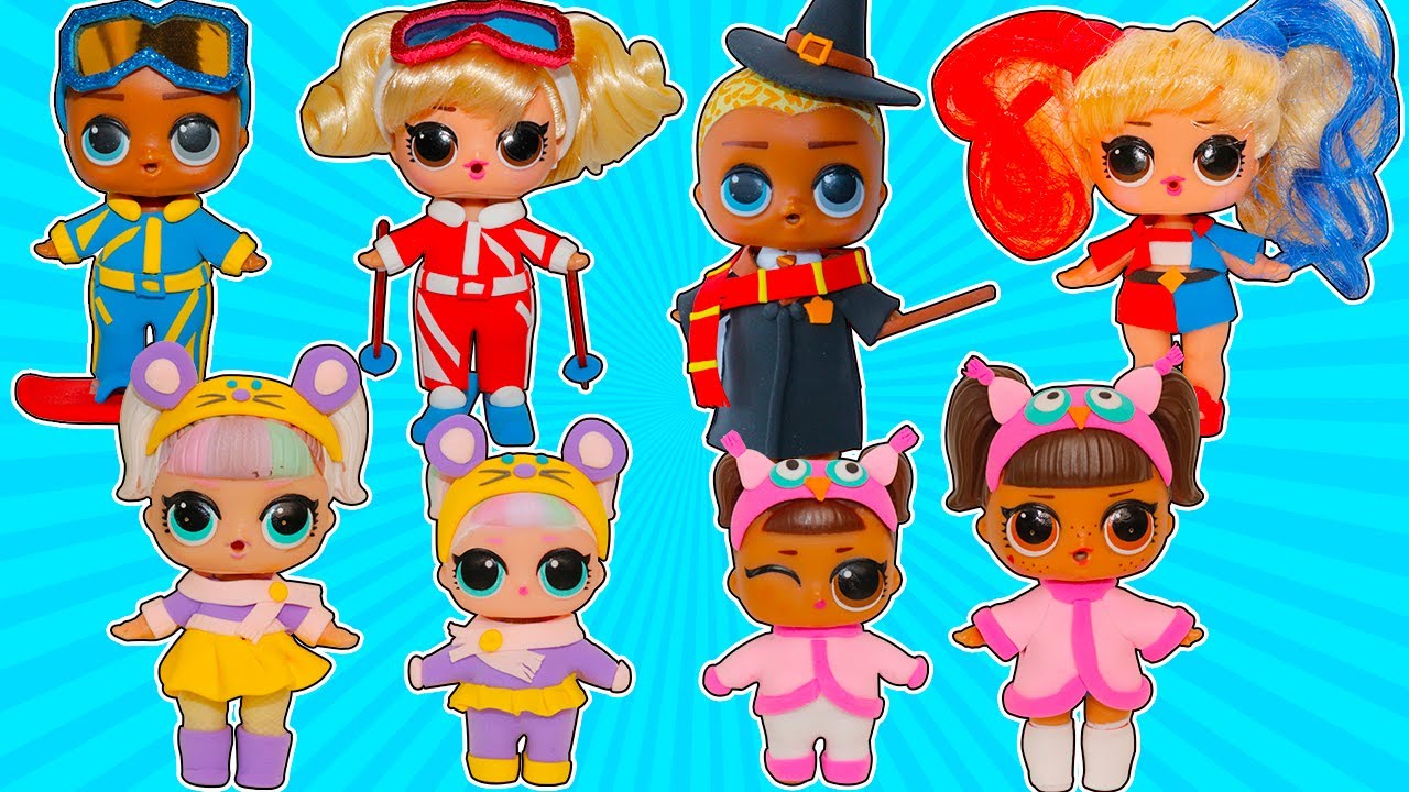 EASY Miniature Crafts . Collectione costumes LOL Surprise Dolls - YouTube