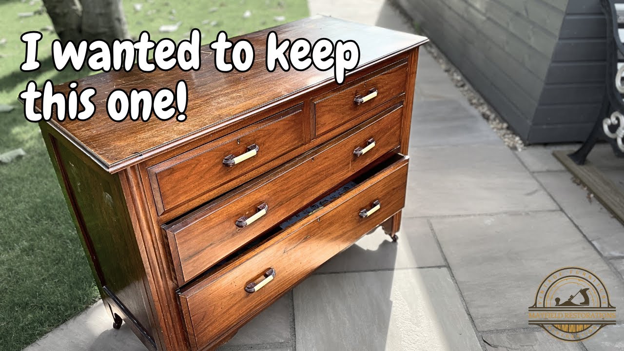 Old Dresser/Drawers gets a complete Refinish. - YouTube