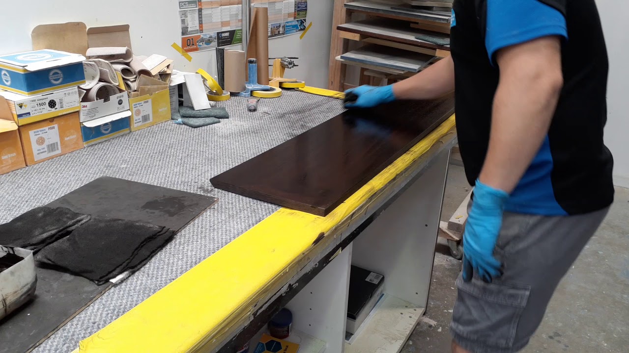 Staining Oak - YouTube