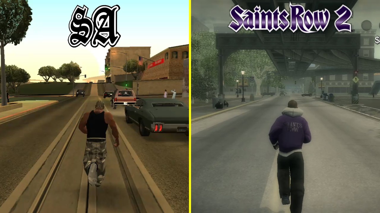 ¡Comparando detalles locos de Saint Row 2 y GTA San Andreas! - YouTube