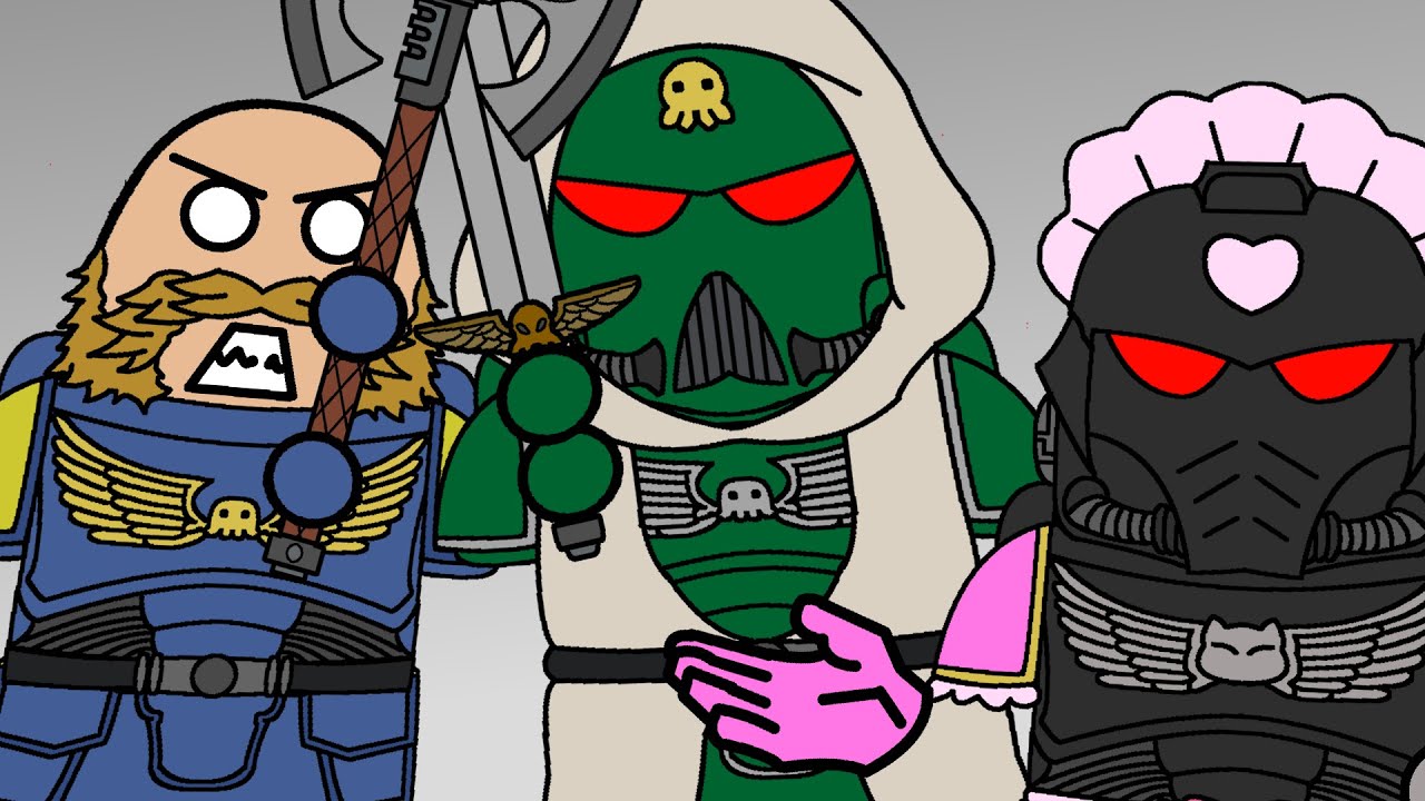 Space Wolves meeting Dark Angels (40k meme) - YouTube