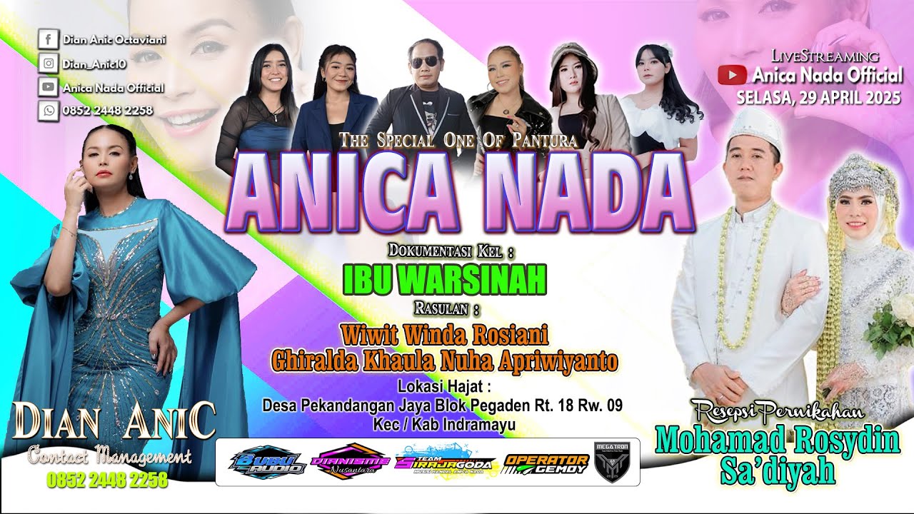 🔴LIVE ANICA NADA ( DIAN ANIC ) | EDISI MALAM 29 APRIL 2025 | BLOK PEGADEN | PEKANDANGAN ...