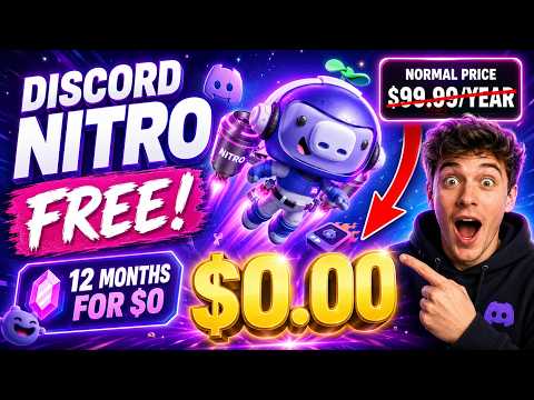 How to Get FREE DISCORD NITRO 12 Months Legally in 2026 - Discord Nitro Free Mobile (iPhone Android)
