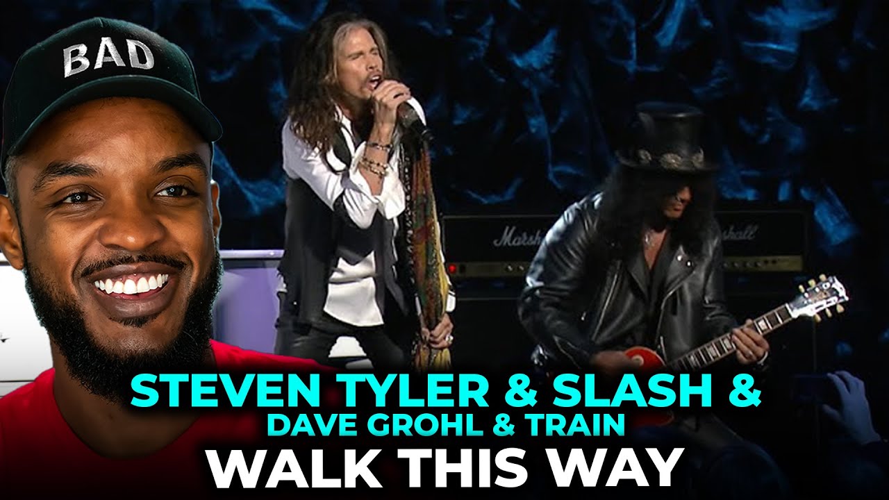 🎵 Steven Tyler, Slash, Dave Grohl & Train - Walk This Way (Howard Stern ...