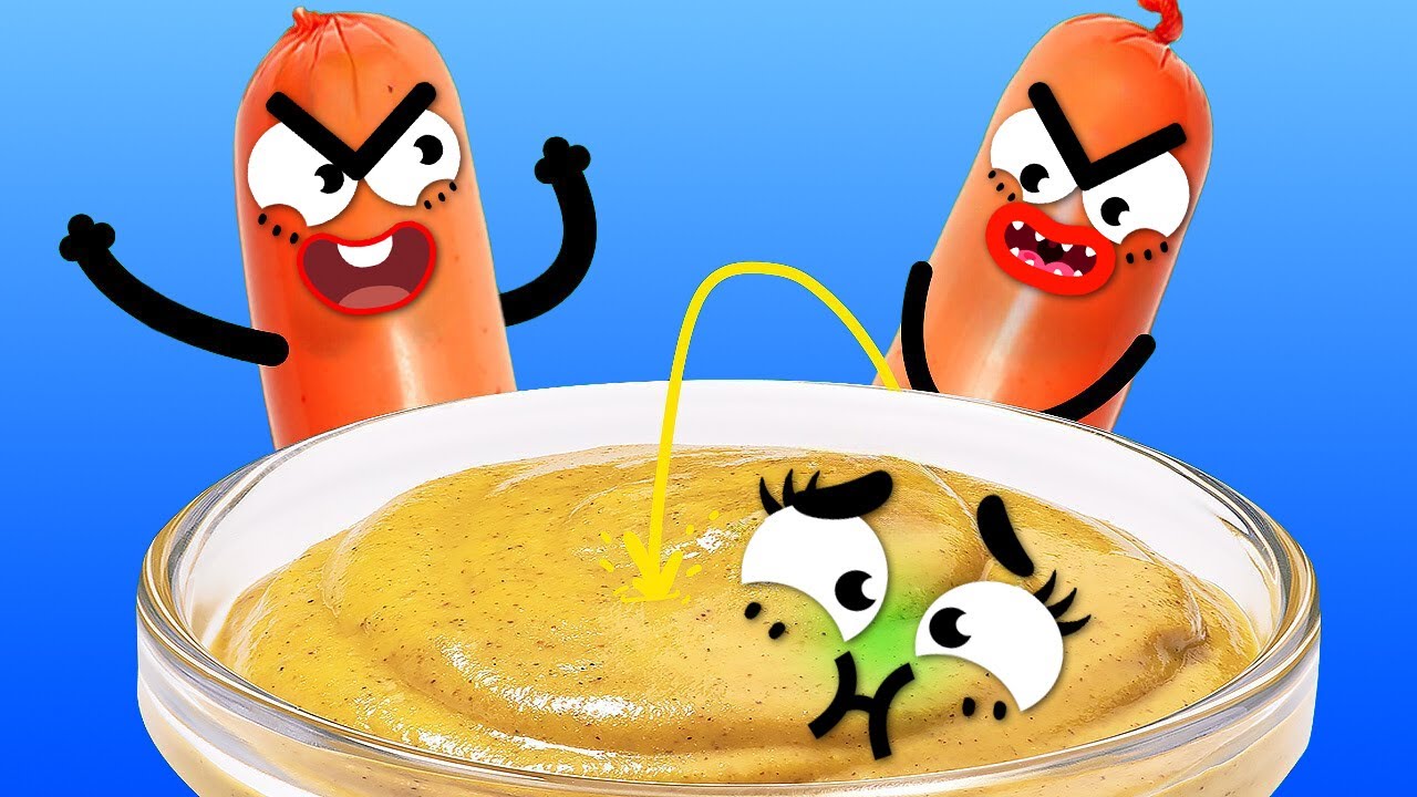 Wow! Doodles Causing Chaos in the Real World! Animated Food Comes To ...