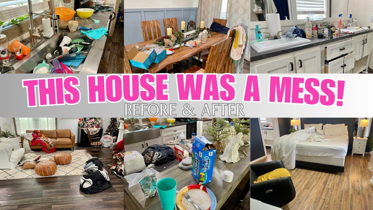COMPLETE DISASTER | BEAUTIFUL BEFORE AND AFTER | EXTREMELY MESSY HOUSE ...