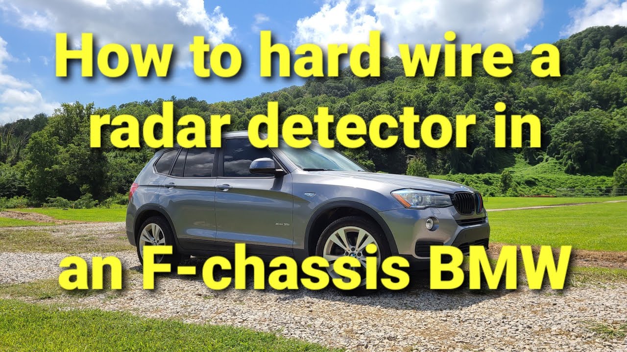 Hard wiring a Radar Detector in the BMW X3 (F25, F30, etc) - YouTube