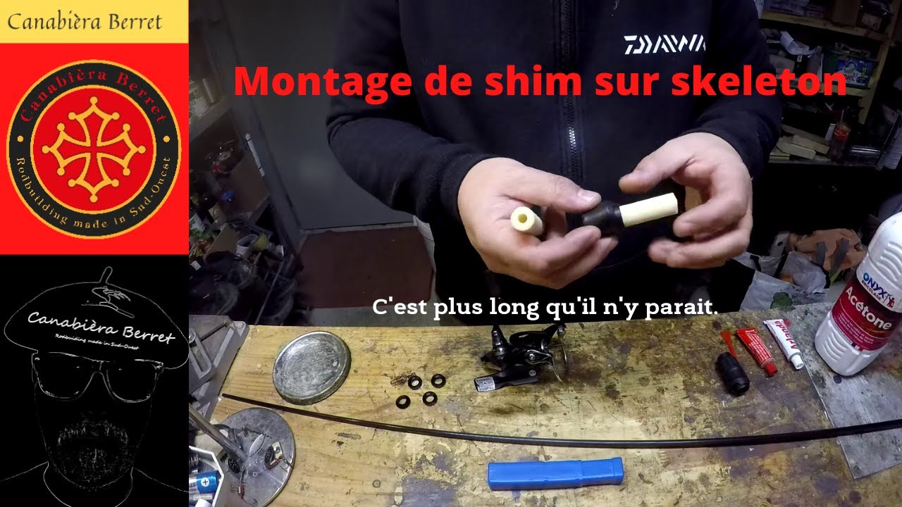 Montage shim sur skeleton - Rodbuilding - YouTube