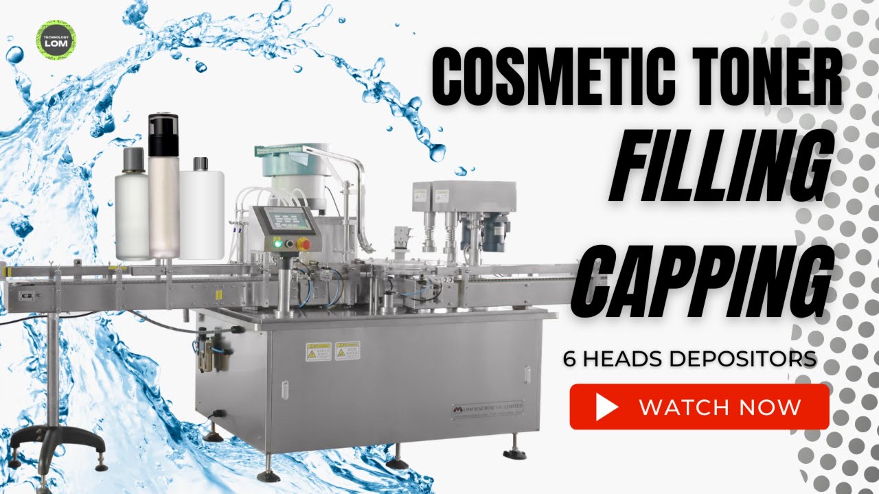 Automatic Toner liquid filling capping machine production cosmetic ...