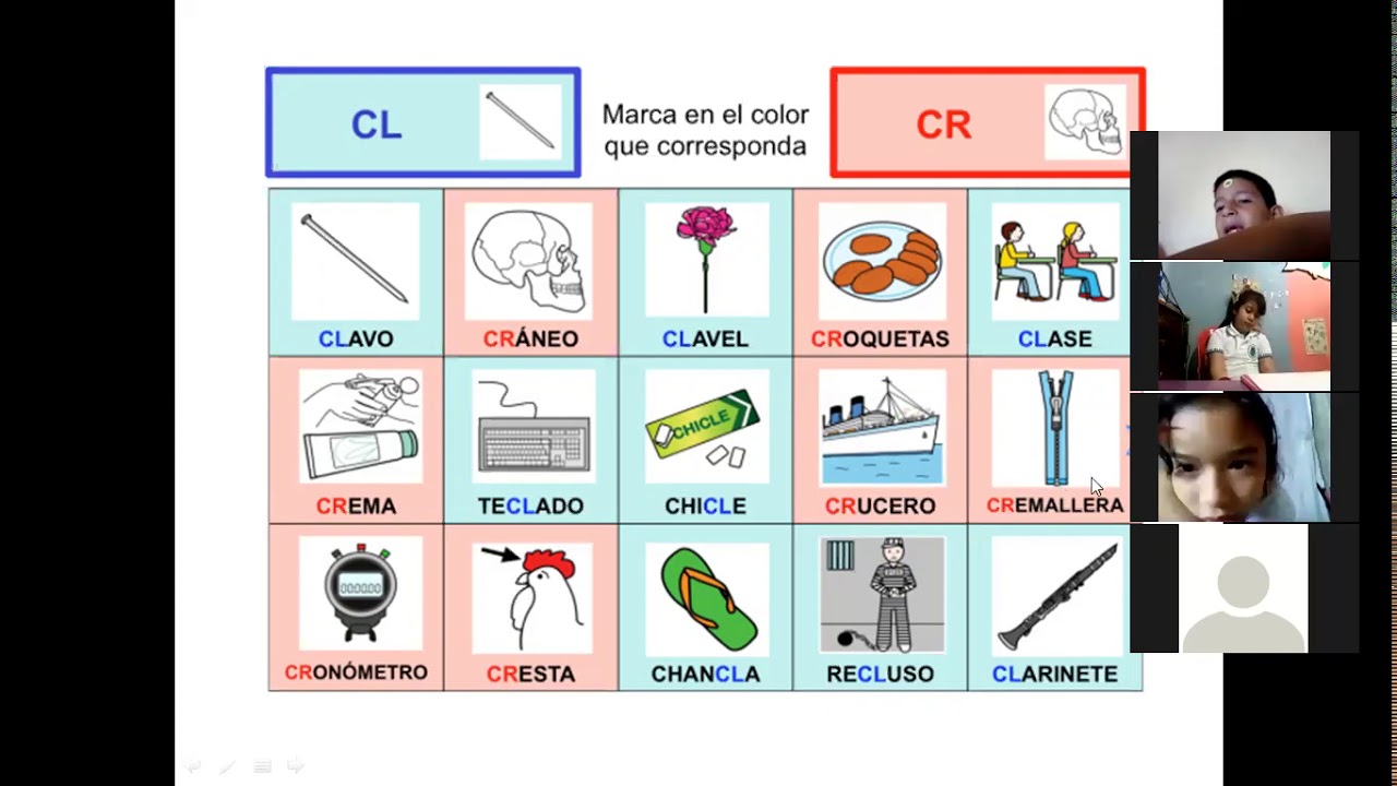 fonemas con cl-cr - YouTube