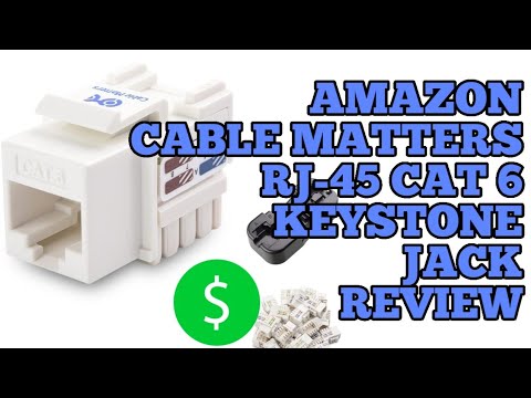 CAT 6 Ethernet | keystone connectors from cable matters Amazon product ...