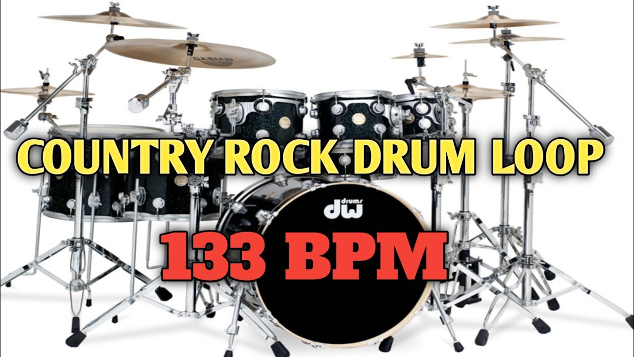 COUNTRY ROCK DRUM LOOP | 113 BPM - YouTube