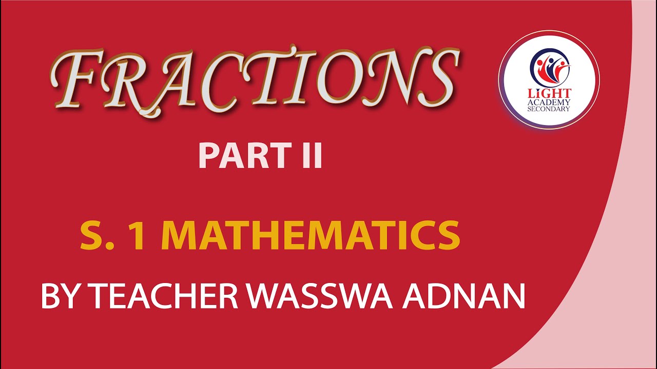 Light Academy SS - S.1 MATH - YouTube