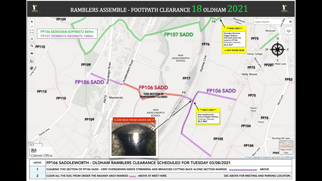 OLDHAM RAMBLERS 18TH FOOTPATH CLEARANCE 2021 - YouTube