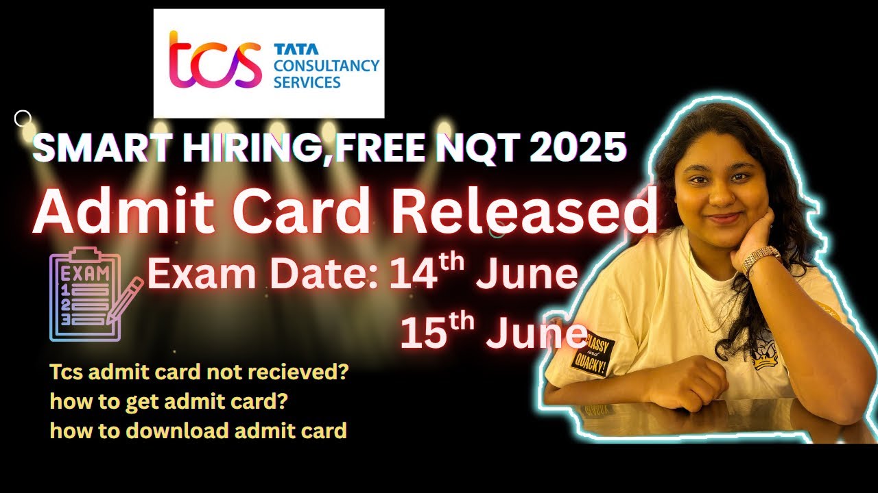 TCS free NQT & TCS Smart hiring Admit card Released || Step-by step ...